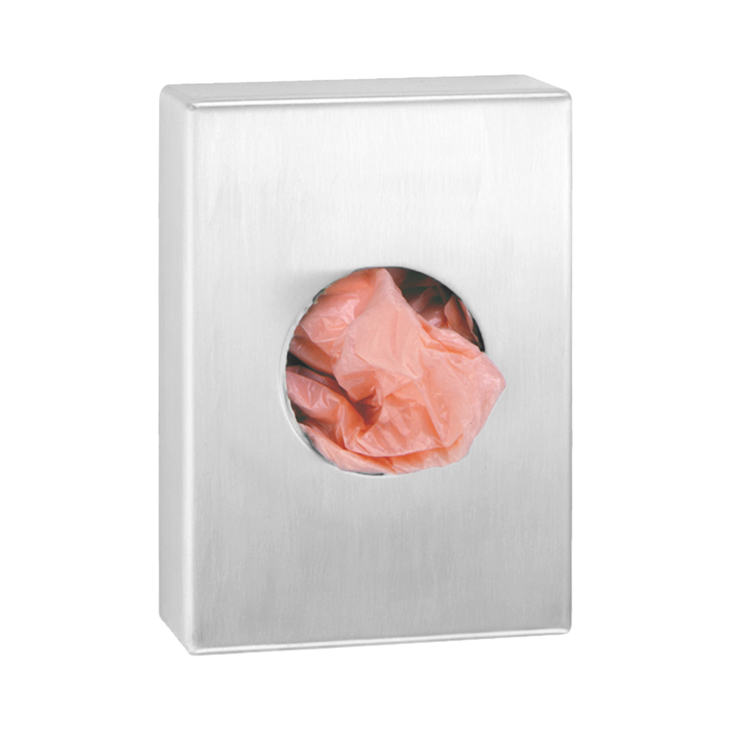 Surface-Mounted Sanitary Disposal Bag Dispenser, Satin Finish - Red ...